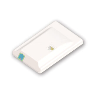 Low Profile Wall Plate with Angled Shuttered SCA Adapter and Keystone ...